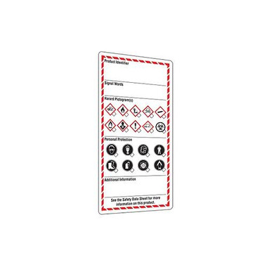 Workplace Label - English - 3" x 6" - 25/pkg - Safety Supplies Canada