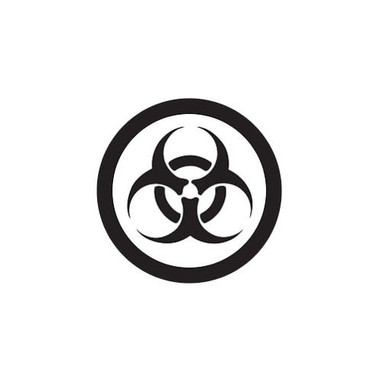 1" Diameter Biohazard Label - 1,120/Pad - Safety Supplies Canada