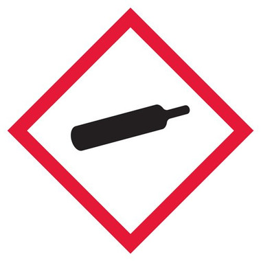 10.75" x 10.75" Gas Cylinder Pictogram Placard - Safety Supplies Canada
