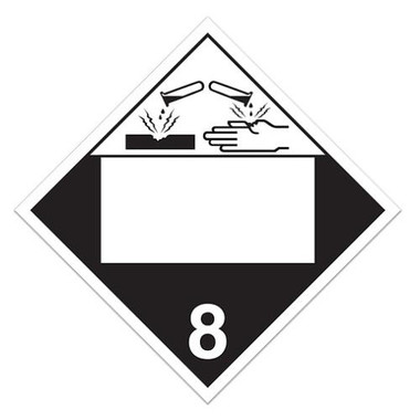 Class 8 Worded Placard "Corrosive" Sign (Pack of 100 pcs) - Safety ...