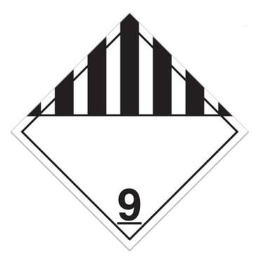 Class 9 "Hazardous Materials 9" Sign (Pack of 100 pcs) - Safety ...