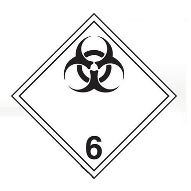 Class 6.2 Truck Placards "Infectious Substances" 2 (Pack of 100 pcs ...