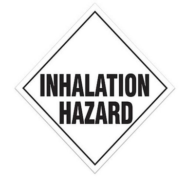 Toxic Inhalation Hazard Placard (Pack of 100 pcs) - Safety Supplies Canada