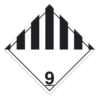 Class 9 Misc. Products Placard (Pack of 100 pcs) - Safety Supplies Canada