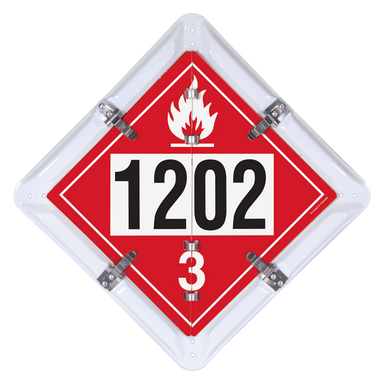 4 Legend Fuel Flip Placard - 12/case - Safety Supplies Canada