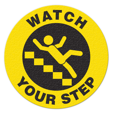 WATCH YOUR STEP (Stairs) - Floor Sign - Safety Supplies Canada