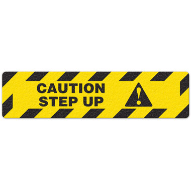 Caution - Step Up - 6"x24" Floor Sign 6/pkg - Safety Supplies Canada