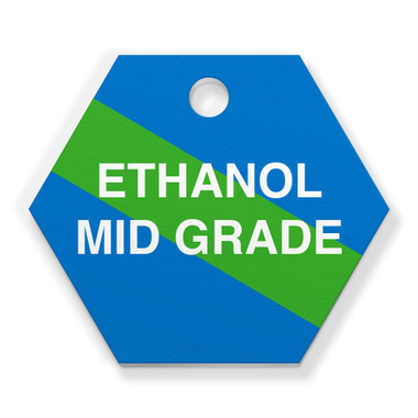 ETHANOL MID GRADE - Fuel Tag - 2.56" dia. - 250 /pkg - Safety Supplies ...