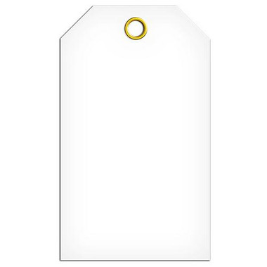 Self Laminating Tag - Blank - 3.375" x 5.75" - 24/pkg - Safety Supplies ...