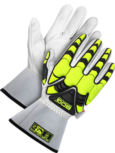 Goatskin Cut Resistant Gauntlet w/ Backhand Protection | Stitched with ...