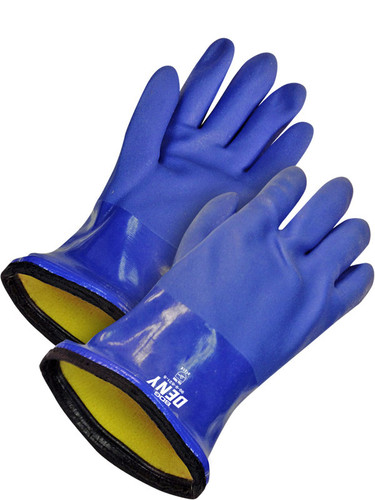 Coated PVC Triple Coated Gauntlet BOA Lined Blue Beaded Cuff | Pack of ...