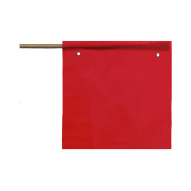 Orange PVC/Nylon/PVC 18" Traffic Flag - Safety Supplies Canada