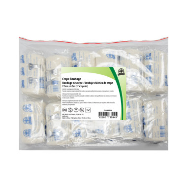 Crepe/Compression Bandage - 7.5cm x 4.5m - Pack of 12 - Safety Supplies ...