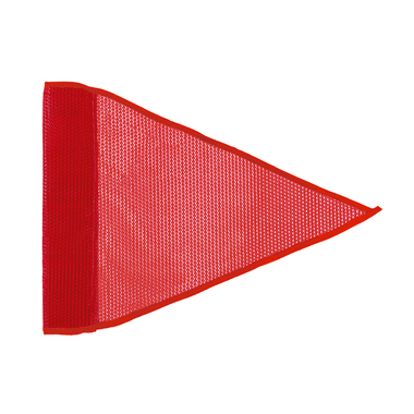 Heavy Duty Red Mesh Pennant Safety Flag - 12"x9" - Safety Supplies Canada