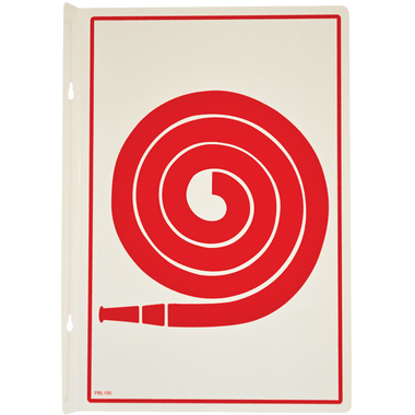 Rigid Plastic 90 Angle Signs - Fire Hose Pictogram - Safety Supplies Canada