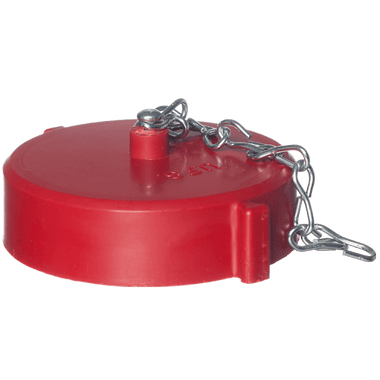 2-1/2" CSA Threaded Cap with Chain - Safety Supplies Canada
