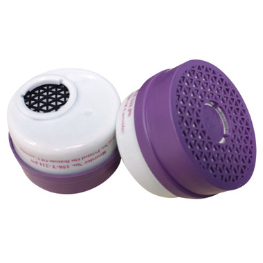 Comfort-Air Acid Gases & Chlorine Dioxide/P100 Cartridge Combination ...