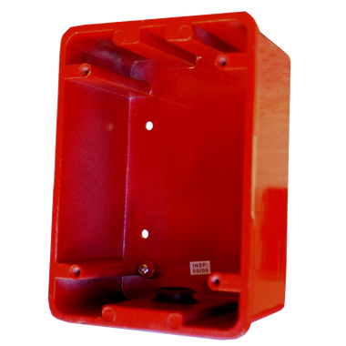 Series 700 Weather Proof Surface Mount Backbox Red - Safety Supplies Canada