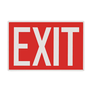 Rigid Plastic Sign - Exit - Safety Supplies Canada