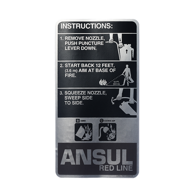 Operating Label Nameplate - Safety Supplies Canada