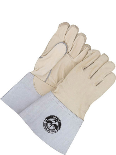 Grain Leather Utility Glove Gauntlet Outseam Sewn - Safety Supplies Canada
