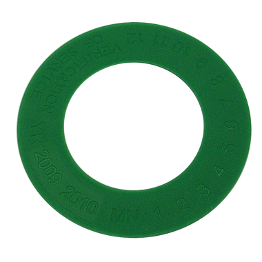 Verification of Service Collars - Plastic, 1 3/8" ID, Pkg/100 - Safety ...