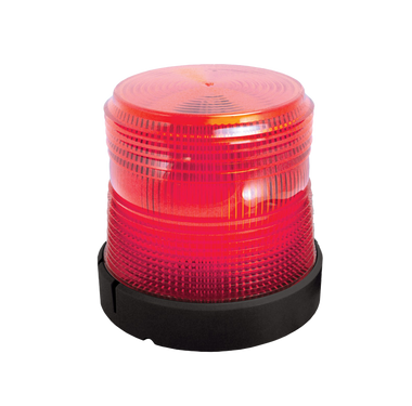 Red Low Profile Fleet LED Beacon Permanent Mount - Safety Supplies Canada