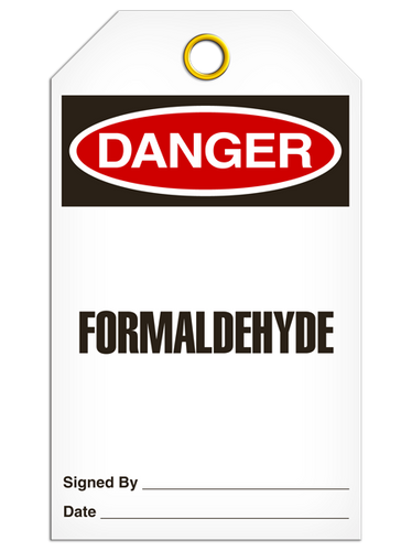 Danger - Formaldehyde | Pack /25 | INCOM TG1054