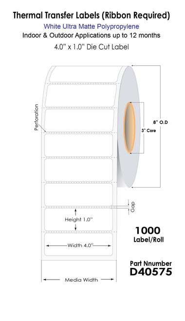 Weatherproof Labels | Outdoor Thermal Transfer Labels
