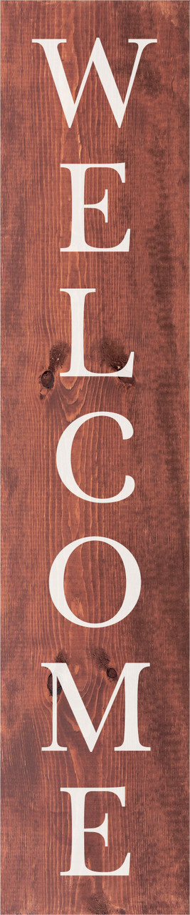 Large Vertical Welcome Sign | Wood Signs With Sayings Wholesale ...