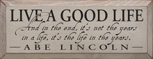 Live A Good Life Sign (small) | Wood Signs With Sayings Wholesale ...
