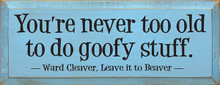 You're Never Too Old To Do Goofy Stuff. - Ward Cleaver, Leave It To ...