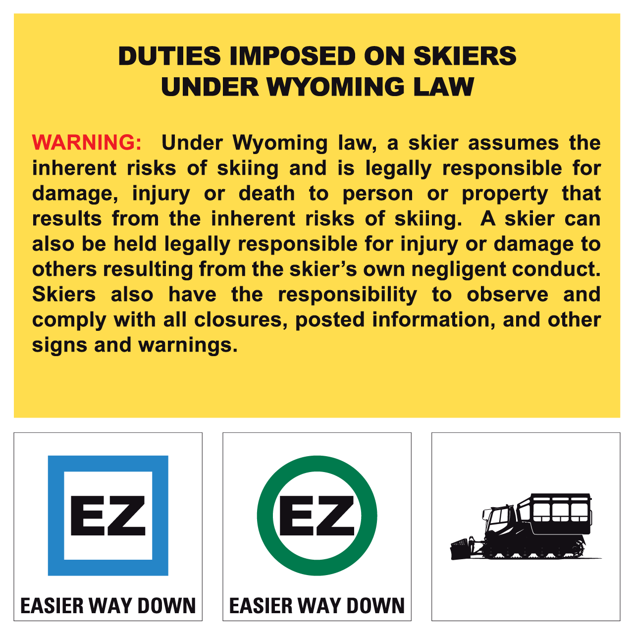 Custom Ski Resort Signs