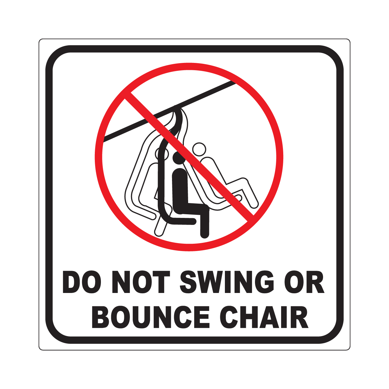 24" x 24" Do Not Swing (M31)