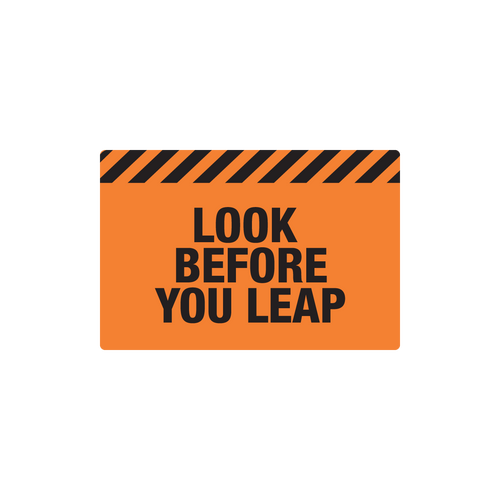 18" x 12" Look Before You Leap (TP14)