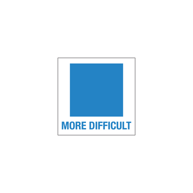 12" x 12" More Difficult Trail Designation Trail Sign Module