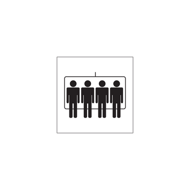 12" x 12" Quad Chairlift Trail Sign Module