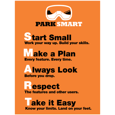 Park Smart Smart Style Terrain Park Sign