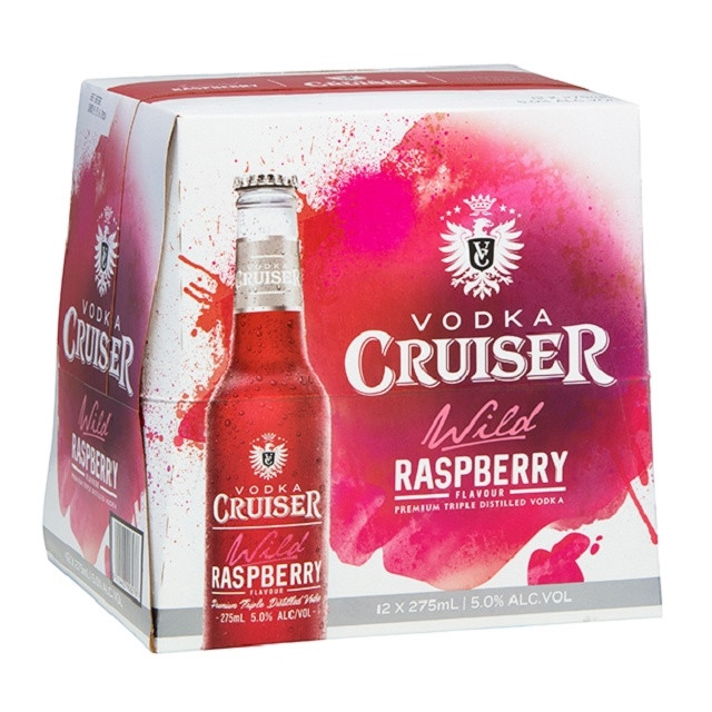 Cruiser Raspberry 5% 275ml (12 Bottles) - Liquid Library