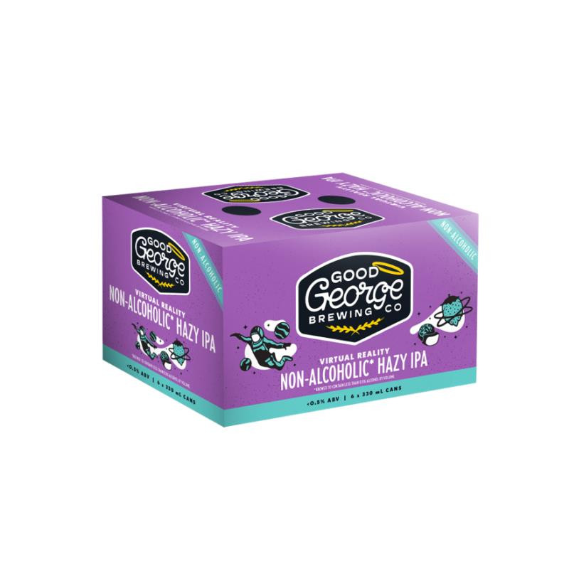 Good George Virtual Reality Non-Alcoholic Hazy IPA 330ml (6 cans ...