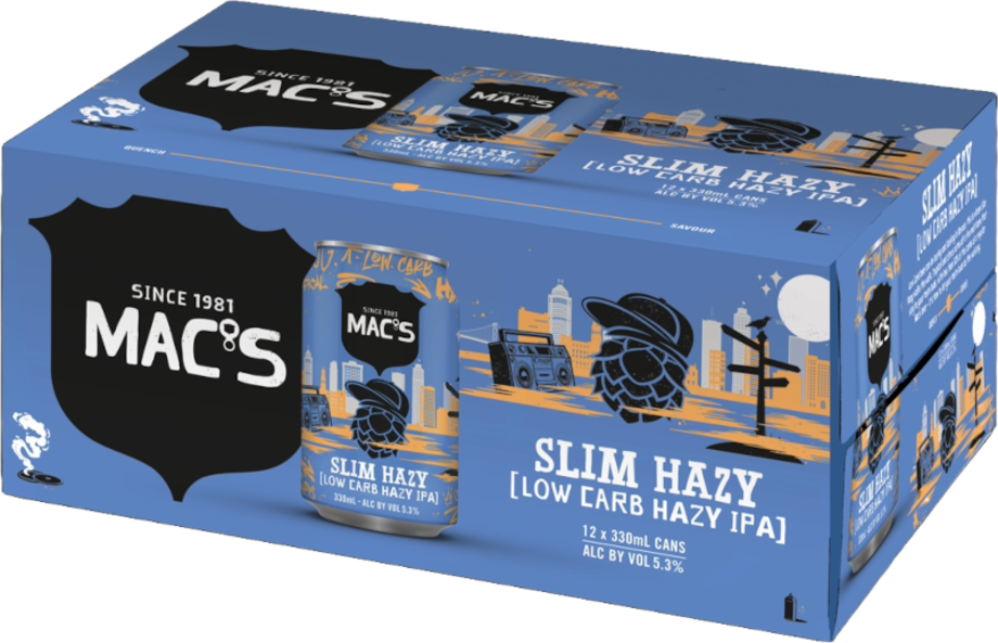 Macs Slim Hazy Low Carb IPA 5.3% 330ml (12 Cans) - Liquid Library