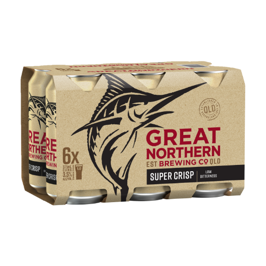 Great Northern Super Crisp 3.5% 375ml (6 Cans) - Liquid Library