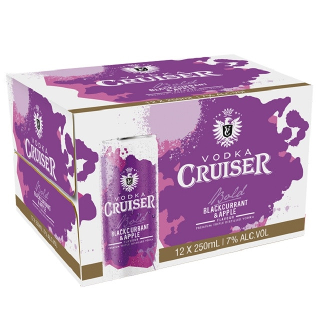 Cruiser Sour Grape 7% 250ml (12 Cans) - Liquid Library