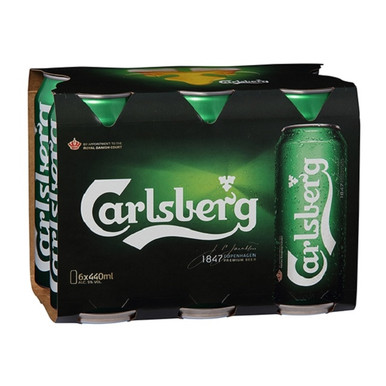 Carlsberg 440ml (6 Cans) - Liquid Library