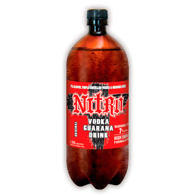 Nitro Original Vodka Guarana Drink 7% 1.25L - Liquid Library