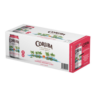 Coruba Gold Rum, Raspberry, Grapefruit & Soda 5% 330ml (10 Cans ...