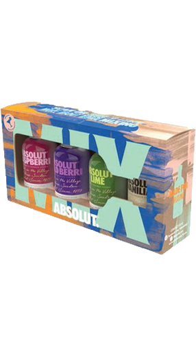 Absolut Tasting Kit Minis 50ml (4 Pack) - Liquid Library