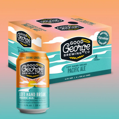 Good George Left Hand Break Pacific Ale 4.4% 330ml (6 Cans) - Liquid ...