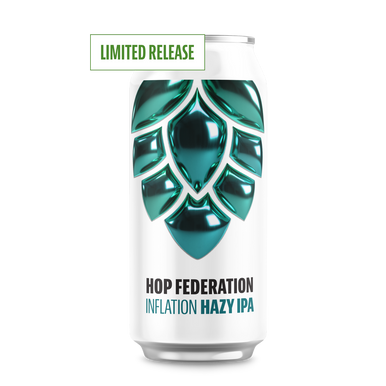 Hop Federation Inflation Hazy IPA 6% 440ml - Liquid Library