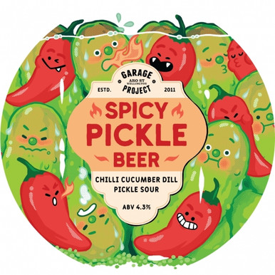 Garage Project Spicy Pickle Beer 4.3% 330ml - Liquid Library